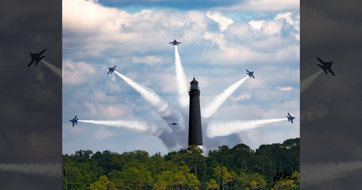 Lighthouse Breakout No. 3 - Blue Angels Wall Art - JK Adams Photography