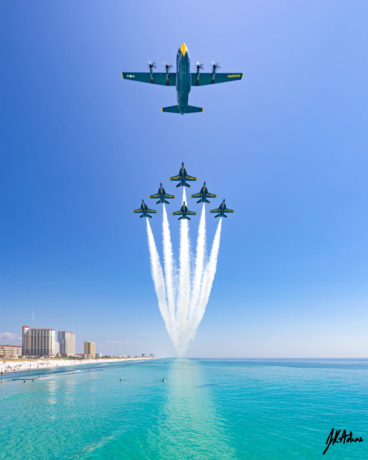 Fat Delta Farewell - Blue Angels Wall Art - JK Adams Photography